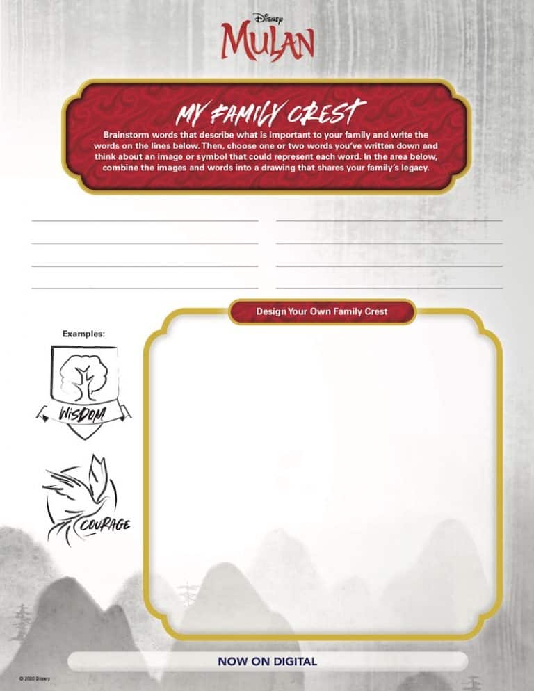 Mulan Free Printable Activity Sheets + Giveaway - Any Tots