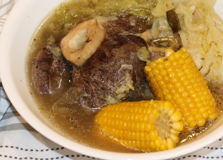 Bulalo Instant Pot Filipino Recipe | Beef Shank Bone Marrow Soup - Any Tots