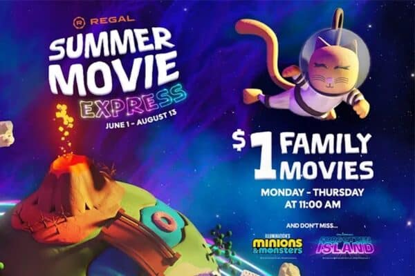 2026 $1 Regal Summer Movie Express List & Schedule - Any Tots